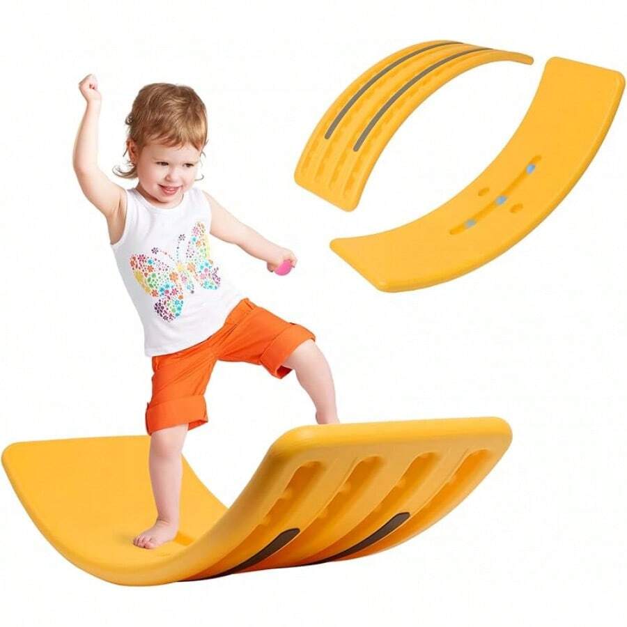 Balance Board With Bouncy Ball, Wobble Balance Board Balance Courage ...
