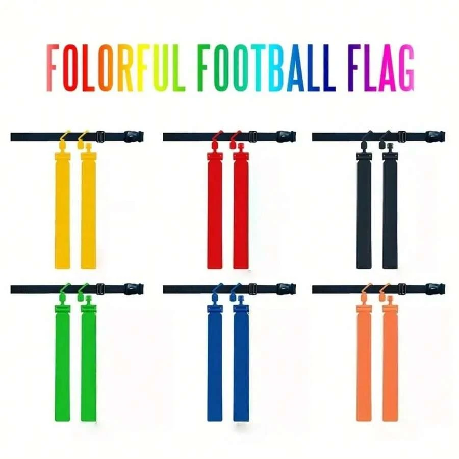 1 Set Football Flag Belt, Includes 2 Flags And 1 Reusable Waist Belt ...