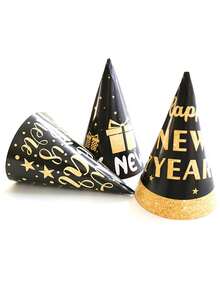 6/12pcs Paper Material Random Style Christmas Party New Year 2026 New ...