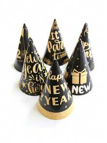 6/12pcs Paper Material Random Style Christmas Party New Year 2026 New ...