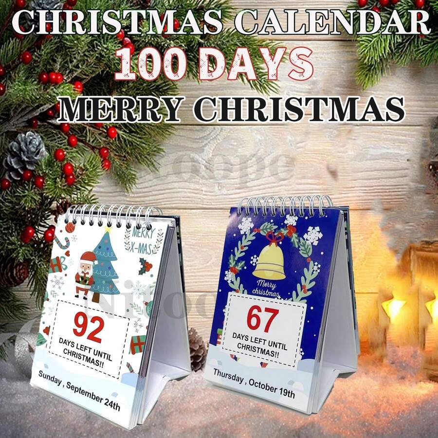 100 Day Christmas Countdown Calendar 2025, Advent Calendar 2025 ...