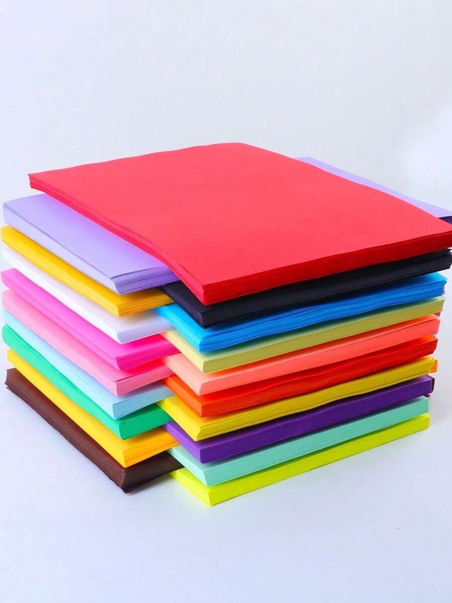20pcs/Pack Assorted Solid Color A4 Copy Paper 80gsm, Multi-Purpose ...