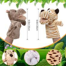 Pcs Hand Puppet Animal With Working MouthInch Animal Puppet Soft Plush ...