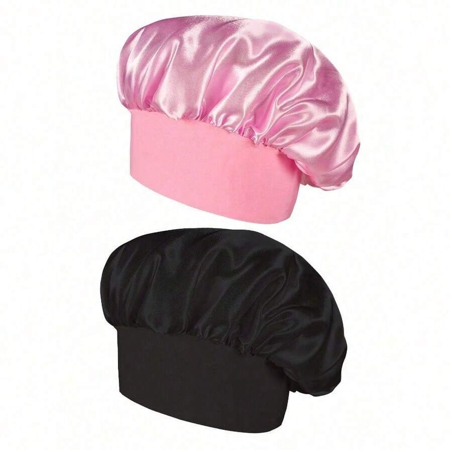 1Pcs Silk Bonnet For Sleeping, Satin Hair Bonnets, Soft Elastic Band ...