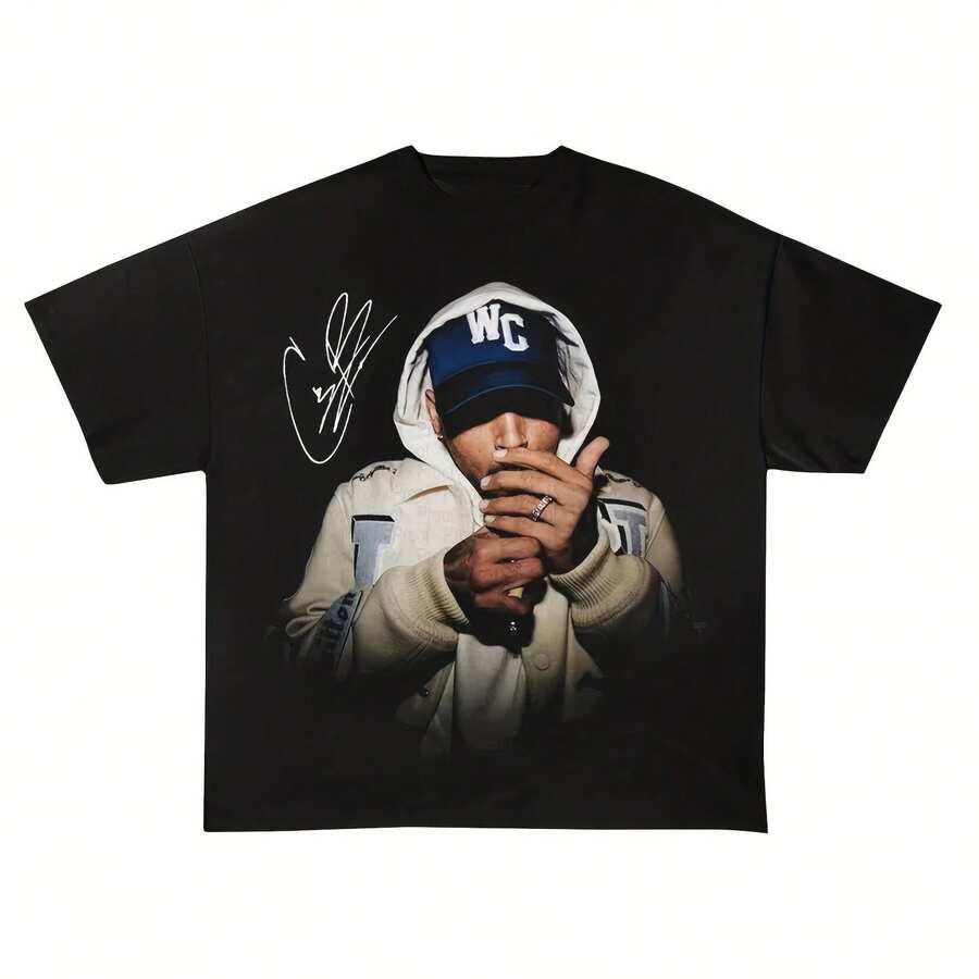 The Face Of Breezy Chris BrownS Shirt - Graphic Tee, RnB Merch, Fan ...