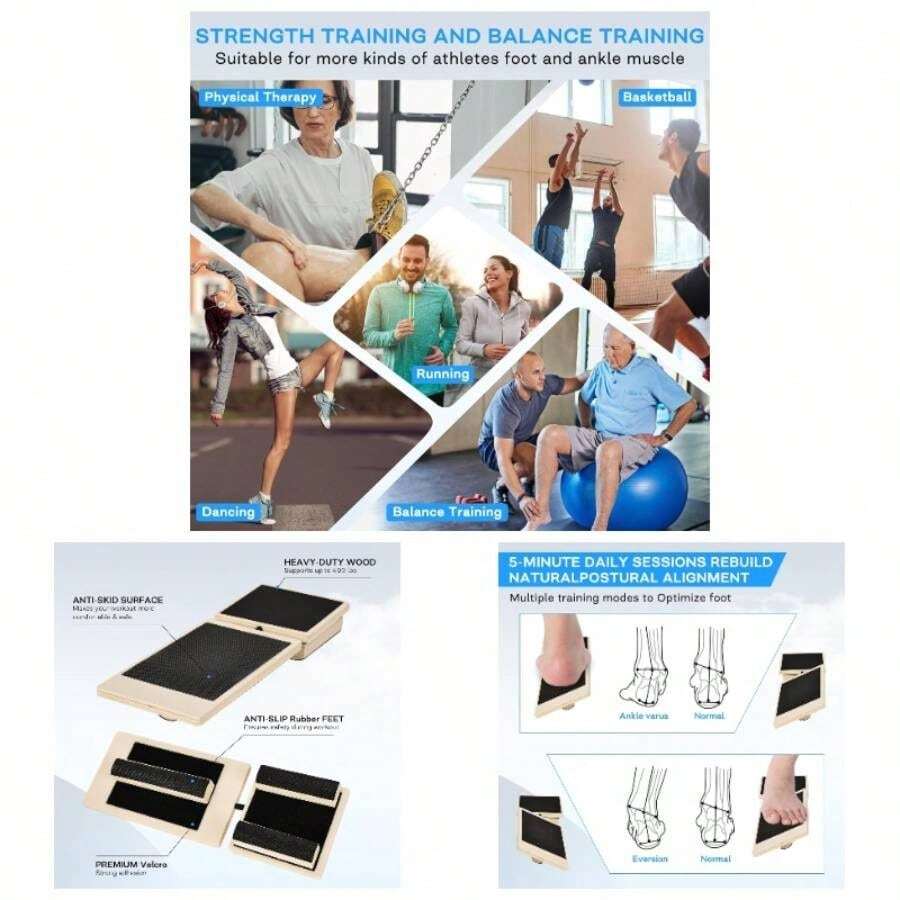 Ankle Foot Strengthener Balance Board Sprained Ankle Recovery ...