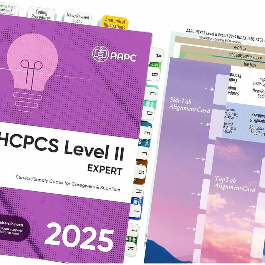 Index Tabs For HCPCS Level Expert 2025 (AAPC Version), Laminated And ...