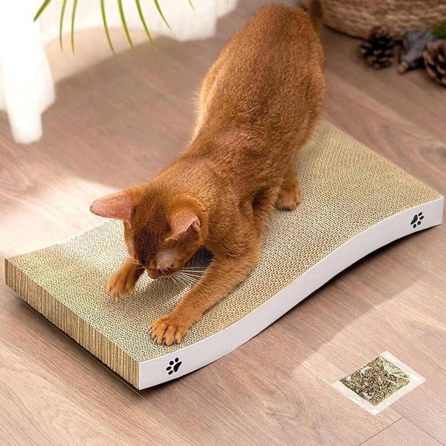 Scratcher, Durable Scratch Pad, Corrugated Cardboard Scratching Board ...