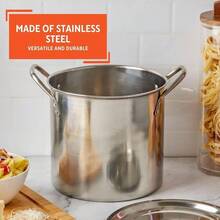 USA Stainless Steel Stock Pot With Lid 16 - Quart, Silver | SHEIN USA