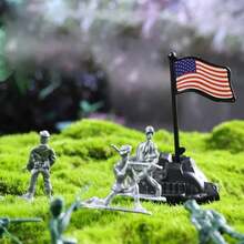 100 piezas Juego militar, Conjunto de figuras de soldados de plástico ...