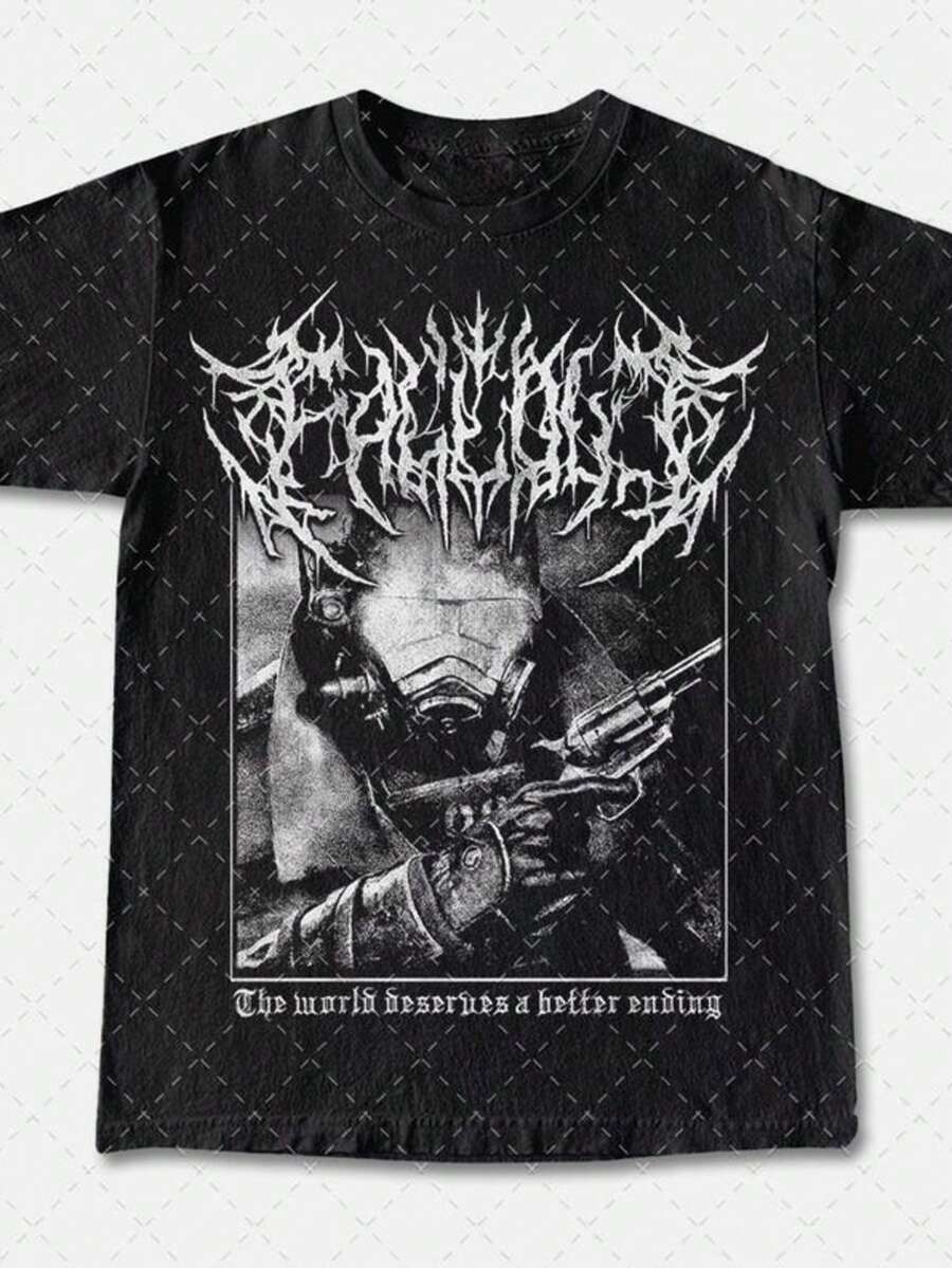 Vintage 90s Fallout The World Deserves A Better Ending Tee, Fallout T ...