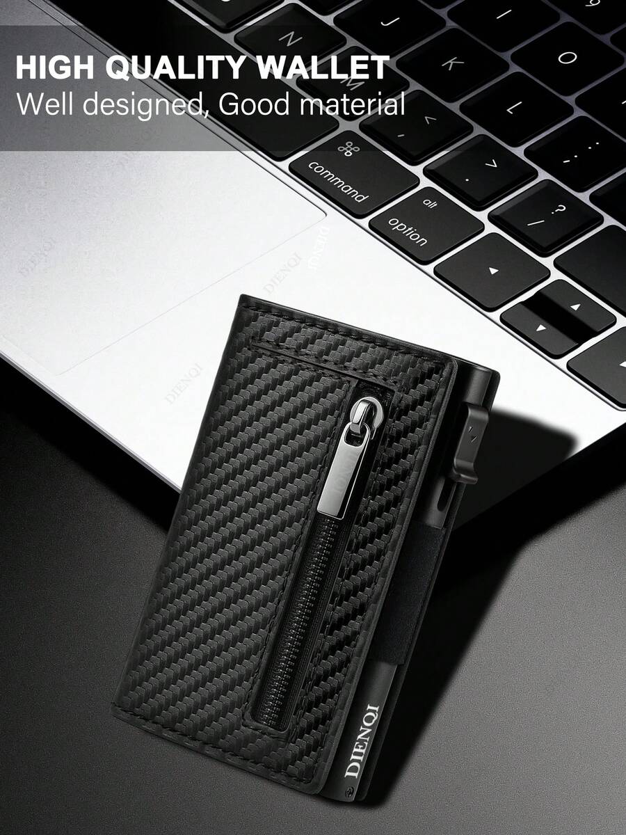 Anti RFID Blocking Id Credit Card Holder Wallet Men Luxury Metal Money ...