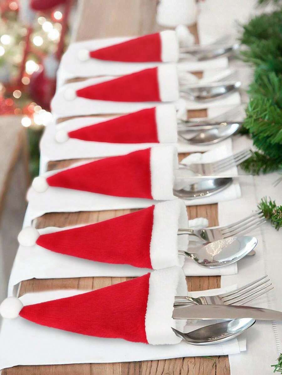 10/30/50Pcs-Mini Santa Hats For Crafts Tiny Santa Hats For Christmas ...