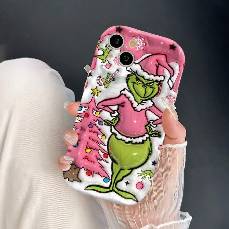 Pink Christmas Aesthetic Phone Case, Suitable For IPhone 11 12 13 14 15 ...