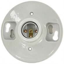 Leviton One-Piece Glazed Porcelain Outlet Box Mount, Aluminum, 49875 ...