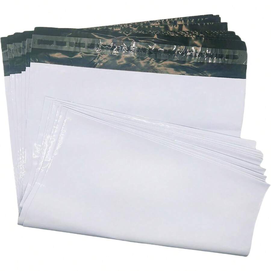 White Poly Mailers 11x14.5 Inches Waterproof Self Sealing Shipping E ...