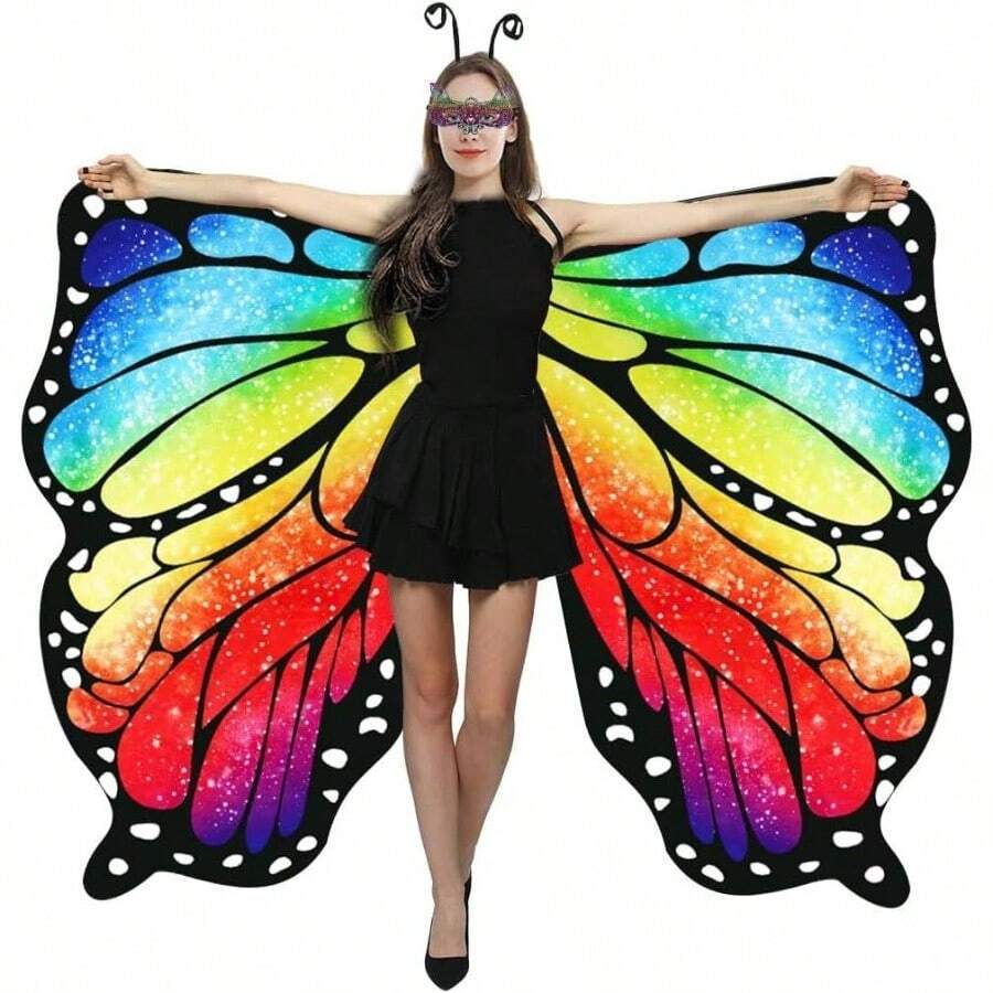Double - Sided Printing Costume Women, Halloween Costumes Adult Wings ...
