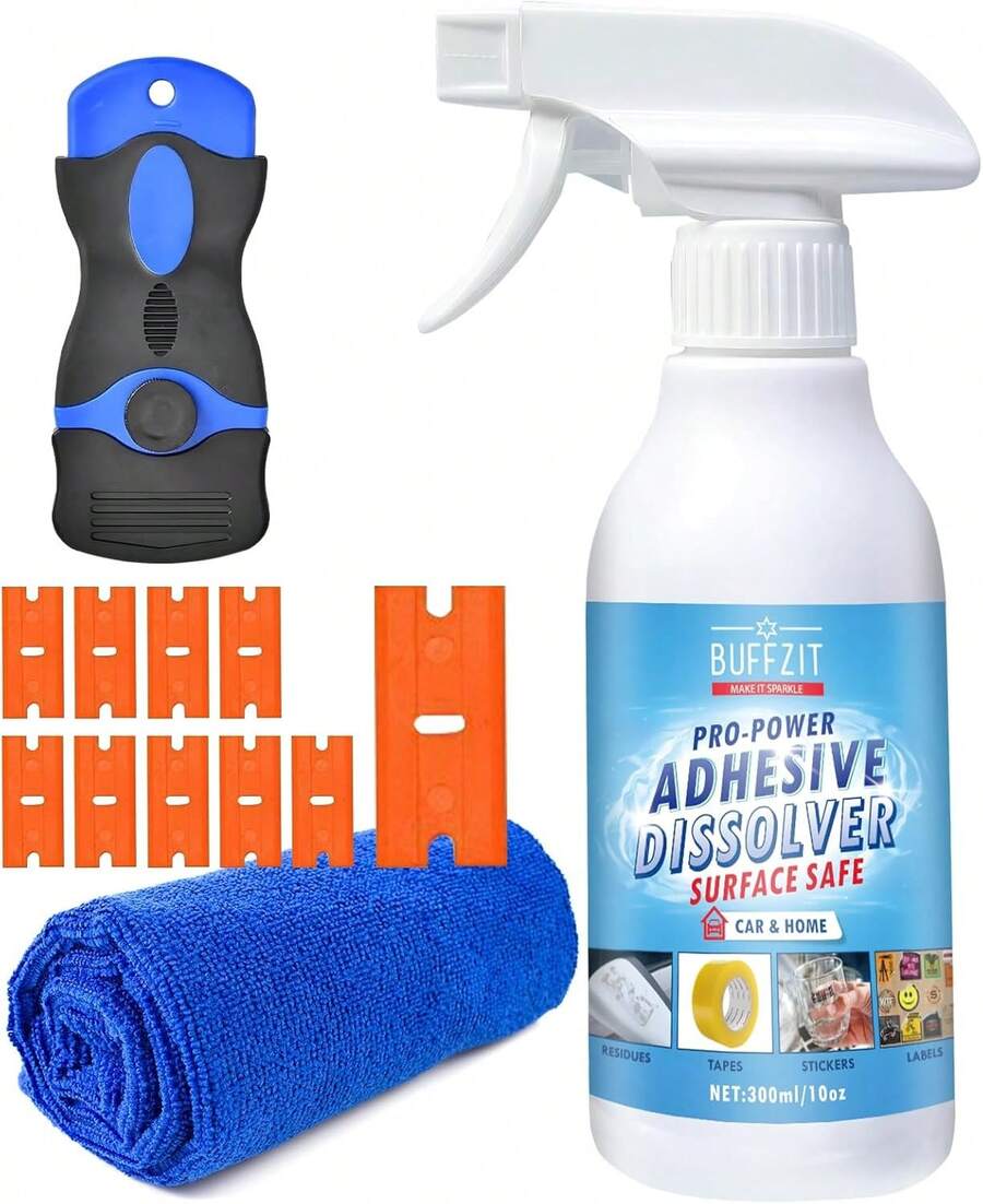 BUFFZIT Adhesive Remover Quick Glue Gone Spray To Removes Glue ...