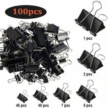 110 PCS Binder Clips Assorted Sizes X Large Large Medium Small Mini And ...