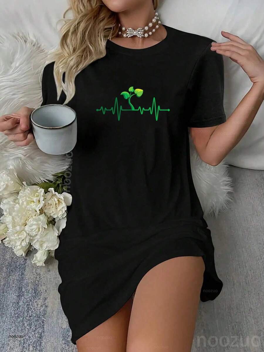 Plant Heartbeat - Botany Botanist Gardening Plant Lover Pajama Night ...