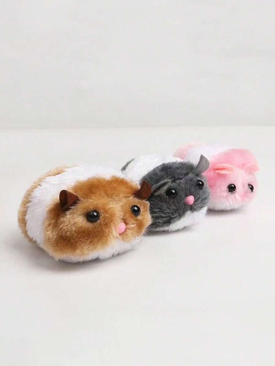 1pc Plush Mouse Pet Toy A Cat Teasing Toy That Vibrates With A ...