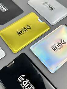 RFID Silver Card Holder, Designed For Bank Cards, ID Cards And Other ...