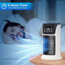 Portable 2-In-1 Humidifier & Fan With Digital Display USB Rapid Cooling ...