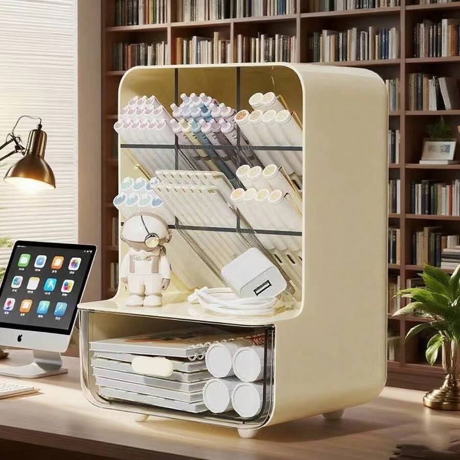 1PC Diagonal Pen Holder Storage Desktop Storage Box Stationery Rack ...