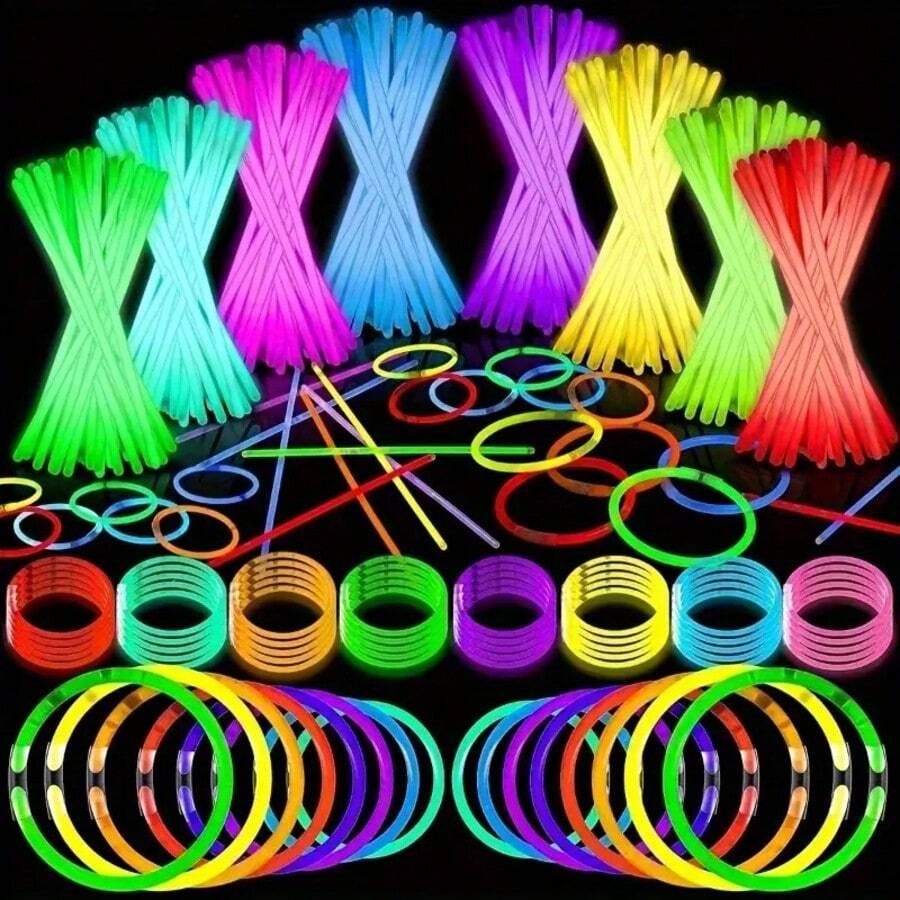 50pcs/100pcs Colorful Glow Sticks, Luminous Sticks For Concerts, Bars ...