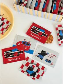 2025 Original Baked Desserts Little Greedy Cat Cookie Bags Plastic Bags ...