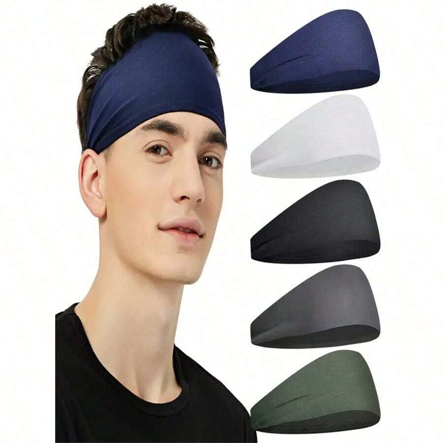 Running Fitness Hair Band Men And Women Exercise Yoga Elastic Sweat ...
