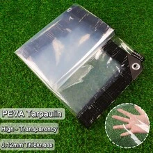 1pc Transparent PEVA Waterproof Cloth With Black Edges, High Definition ...