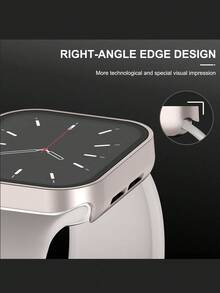 1 pieza Estuche compatible con Apple Watch de plata brillante ...