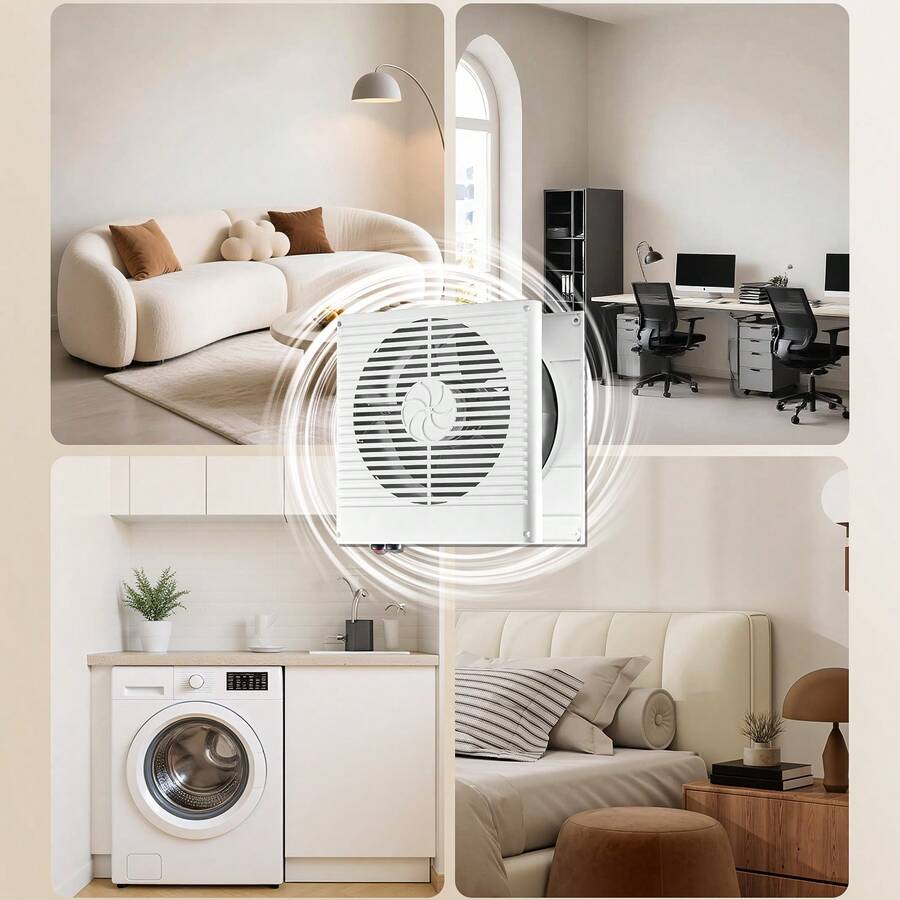7.5-Inch Room To Room Fan, Through Wall Fan With AC Motor & Bi ...
