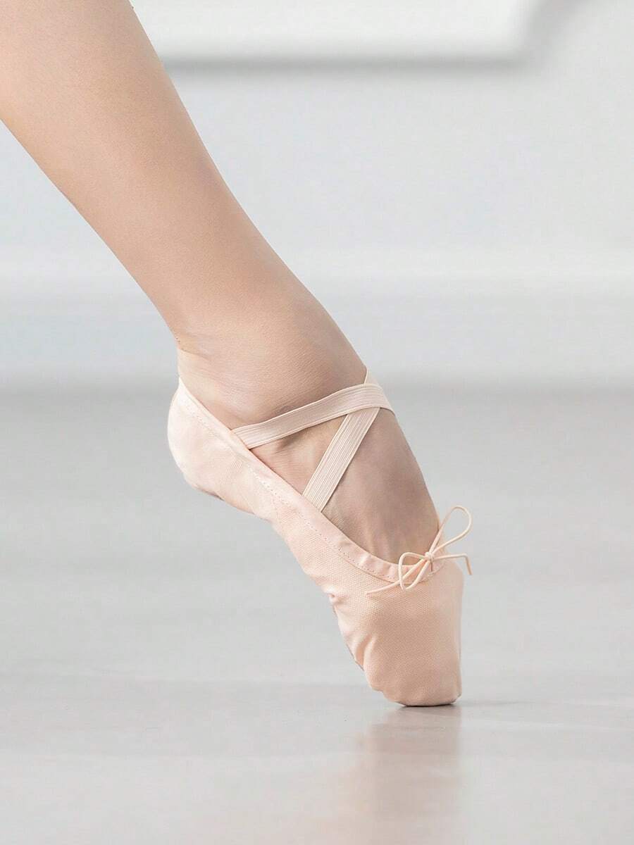 Split Sole Drawstring Canvas Ballet Shoes | SHEIN USA