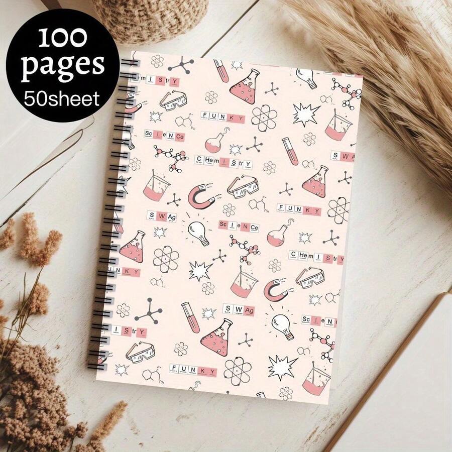 1pc Interesting Science Themed Spiral Notebook/Journal - Chemical ...