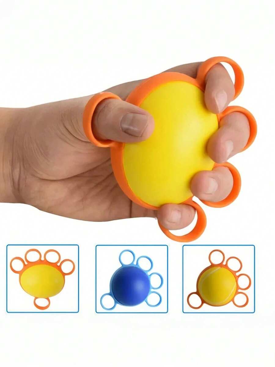 1/2Pcs Grip Strength Strengthener Ball Stretcher Finger Fitness Arm ...