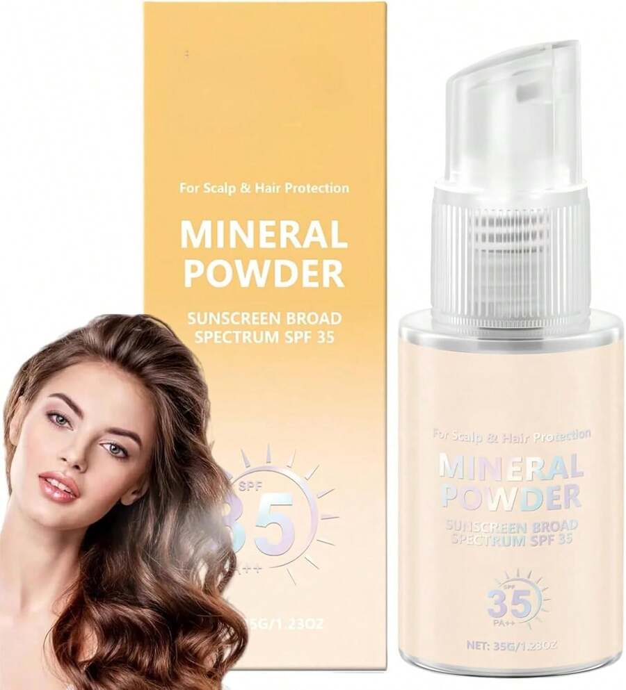 Scalp Sunscreen Powder Mineral, Mineral Powder For Scalp & Hair ...