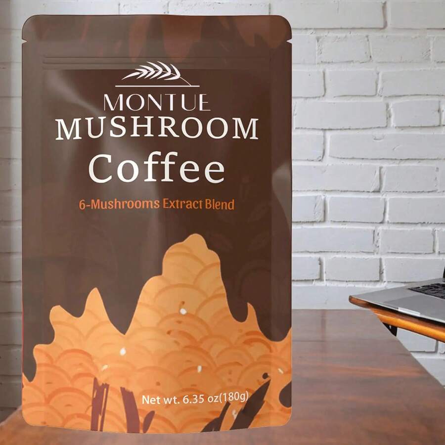 30 Packets Mushroom Coffee, Instant Mushroom Coffee | 6.35oz, Quick ...