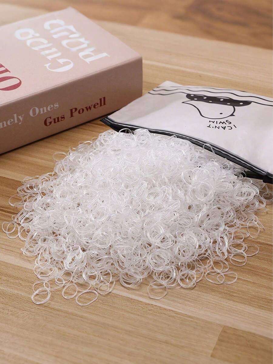 Transparent Elastic Hair Band, Hair Tie And Hair Clip, Mini Transparent ...