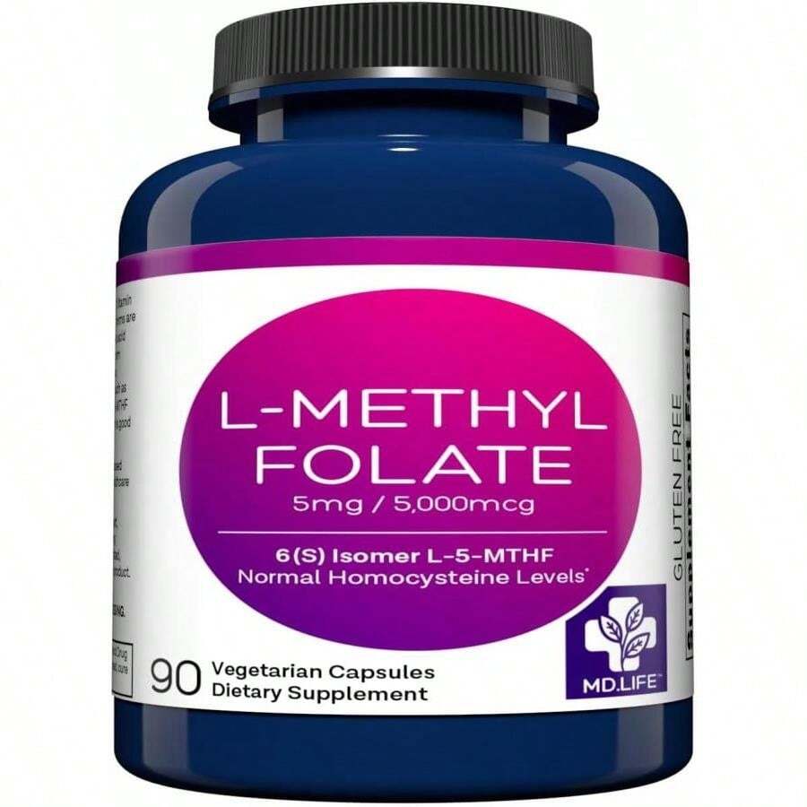 MD Life L-Methylfolate 5mg - Professional-Grade Active Methylfolate ...