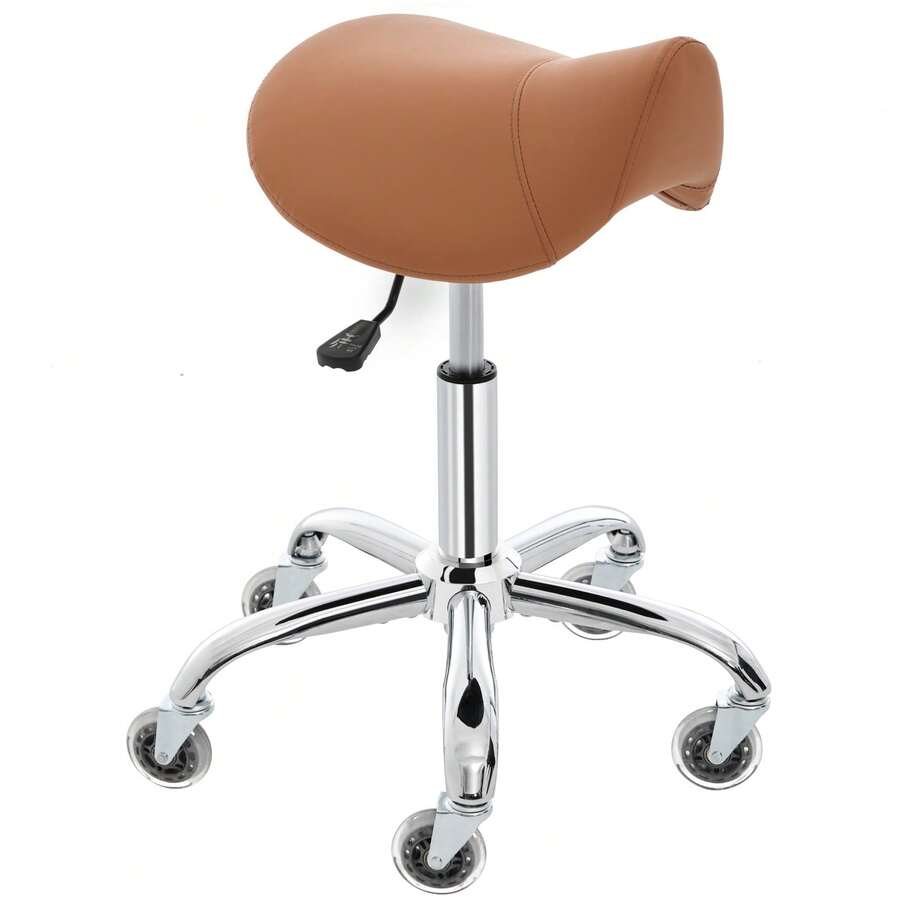 Saddle Stool With High-Density Sponge Cushion, Stable Stricture, Easy ...