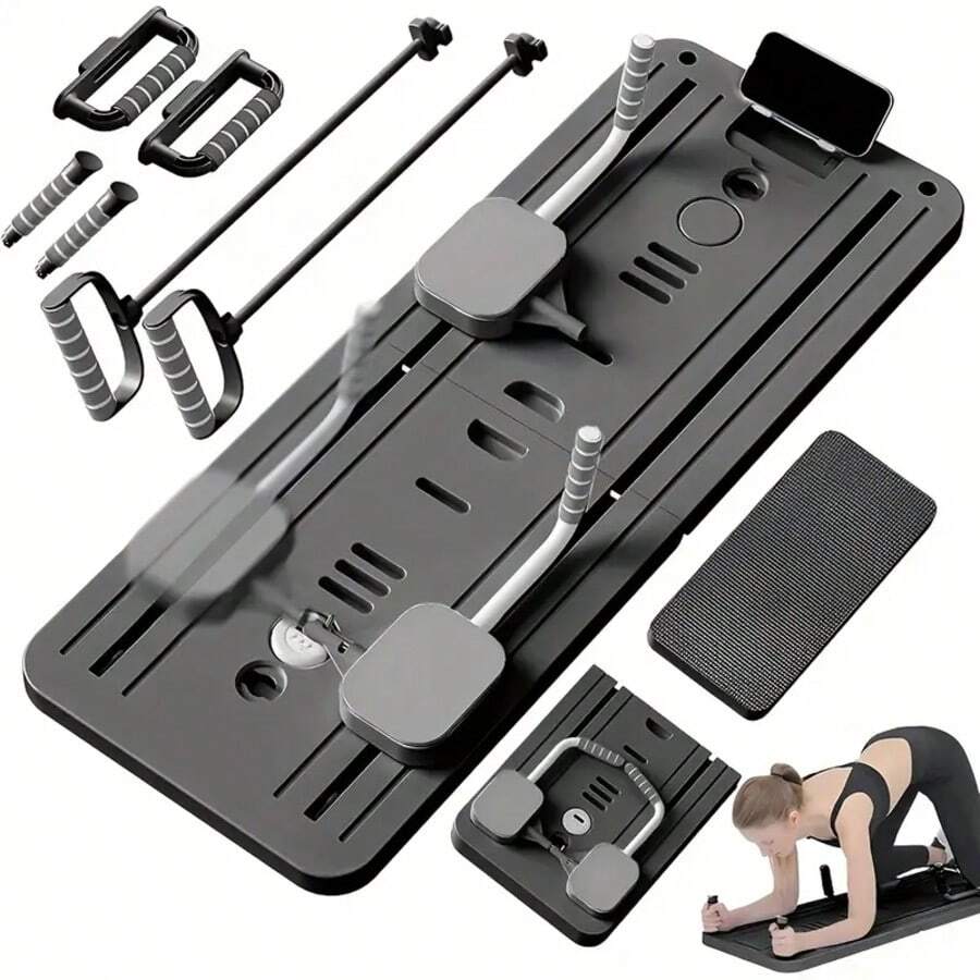 Foldable Pilates Board With Multiple Functions, Comes With Resistance ...