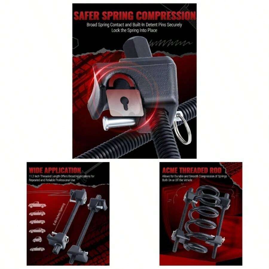 Spring Compressor, Heavy - Duty Coil Spring Compressor With Locking ...