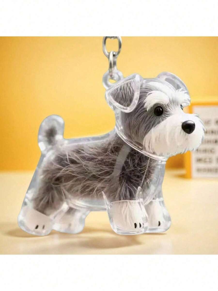 XJJX Cute Animal Keychains - Cat & Dog Plush Keychain Charms For Women ...