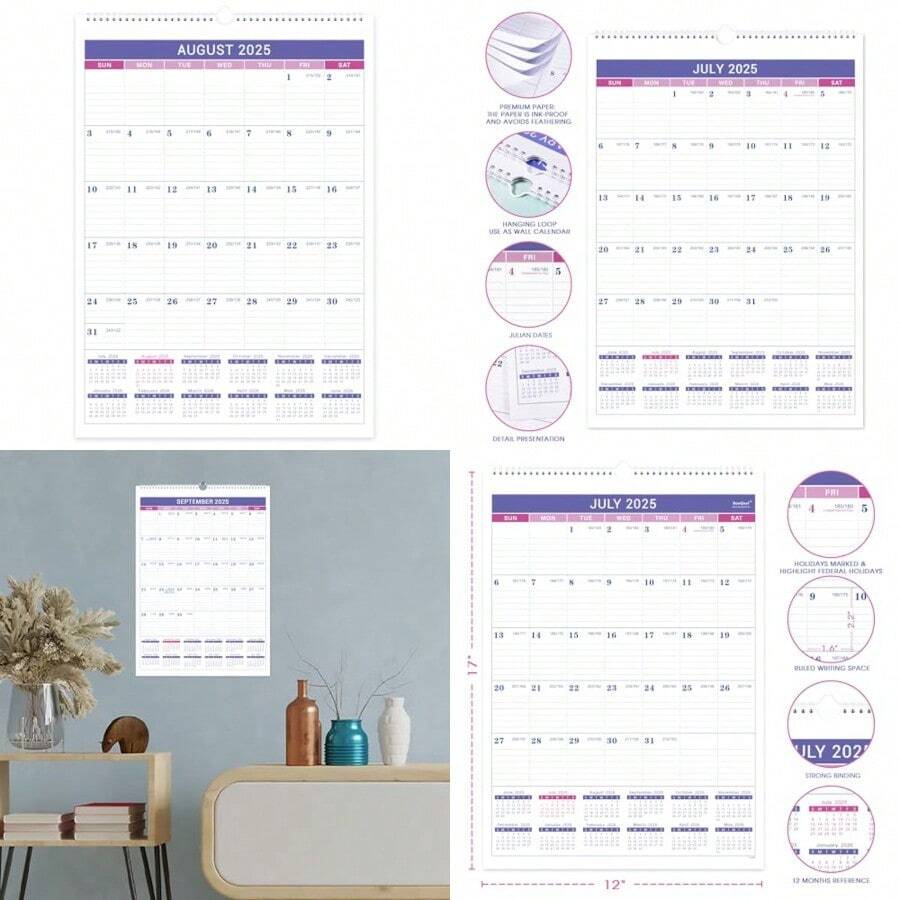 Local Warehouse- 20252026 Wall Calendar August 2025 December 2026 17 ...