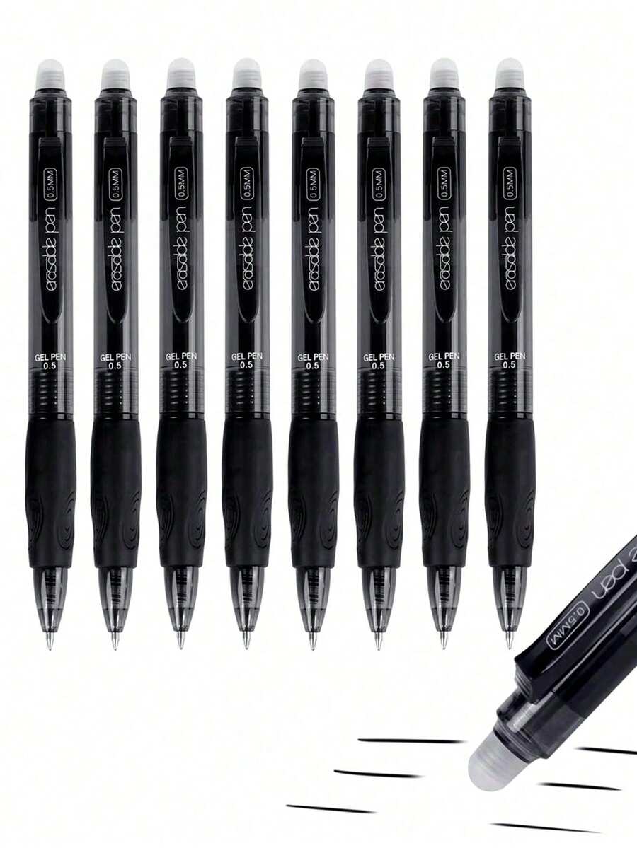 2pcs Erasable Ballpoint Pens, 0.5mm Bullet Tip Ballpoint Pens, Large ...