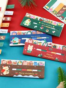 480/120pcs Christmas Lined Sticky Notes, Student Cute Index Stickers ...