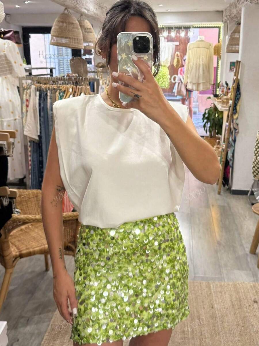 Sexy Sequin Mini Skirts For Women Fashion Mini Skirt Party Club Bar ...