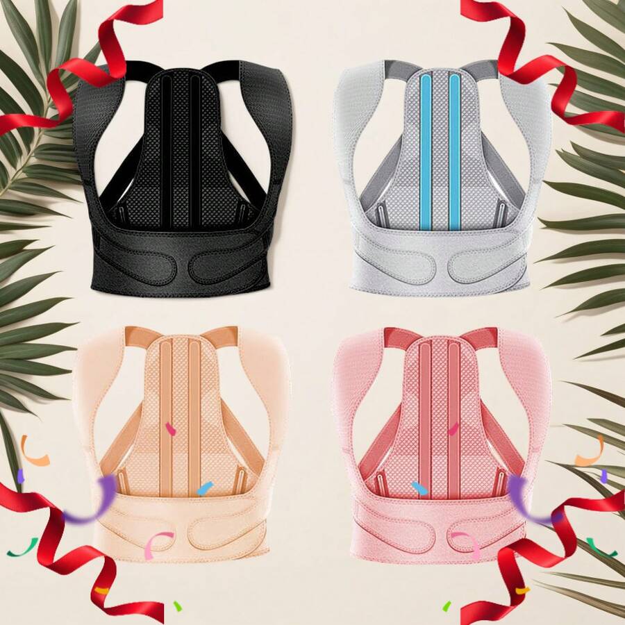 Back Brace Posture Corrector For Women & Men - Adjustable Lightweight ...